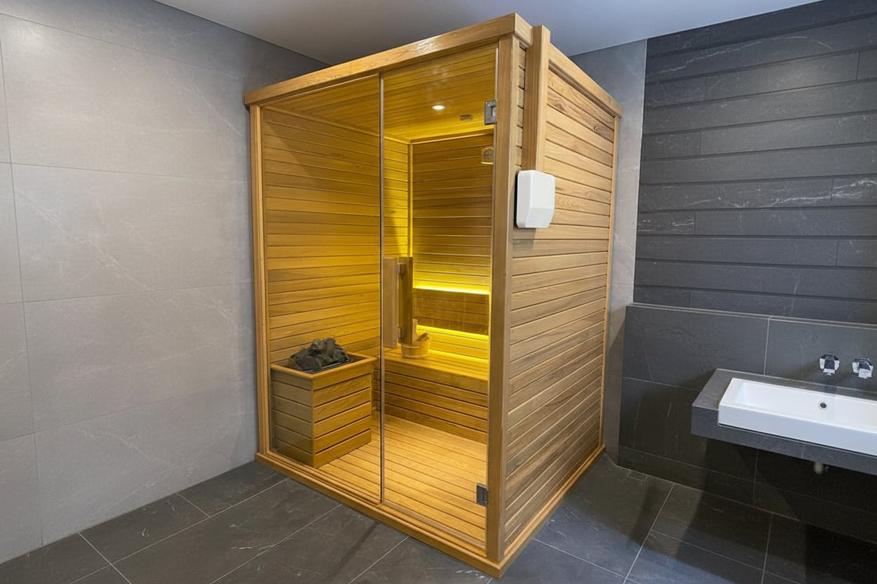 Ruang Kayu Sauna Pinus Wood 1,50CMX1,50CMX2.10CM (BISA COSTUME UKURAN ...