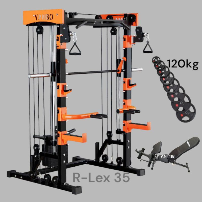 R-Lex02 / R-Lex 35 Yanbo / R-Lex 01 Smith Machine Multifungsi Trainer ...